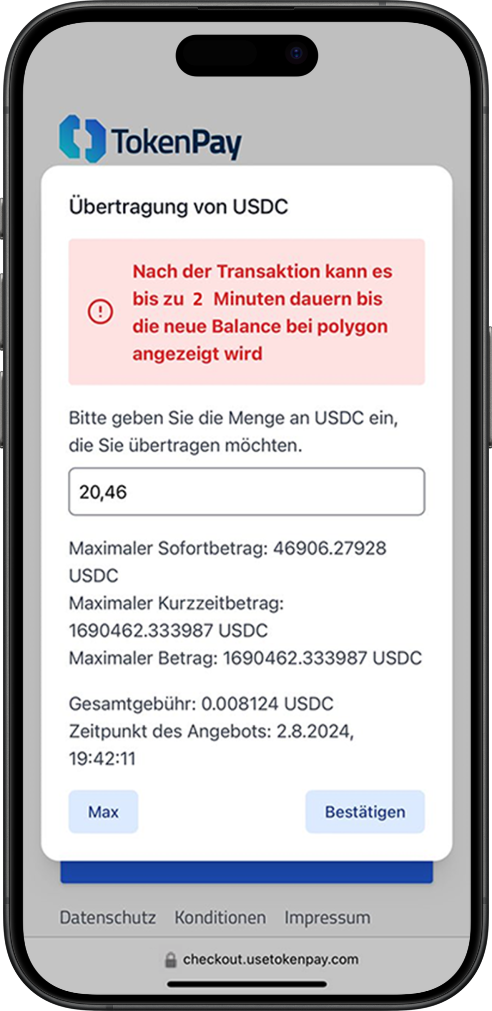 Cross Network für Unternehmenskunden – TokenPay
